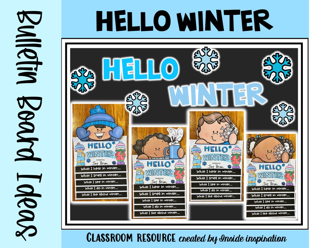 Winter Simple Writing Flip Book Bulletin Board Idea - Etsy