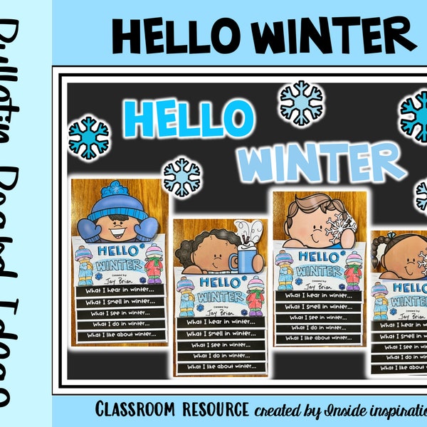Winter Bulletin Board Kit - Etsy
