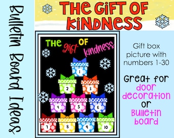 Christmas Kindness Bulletin Board - Etsy