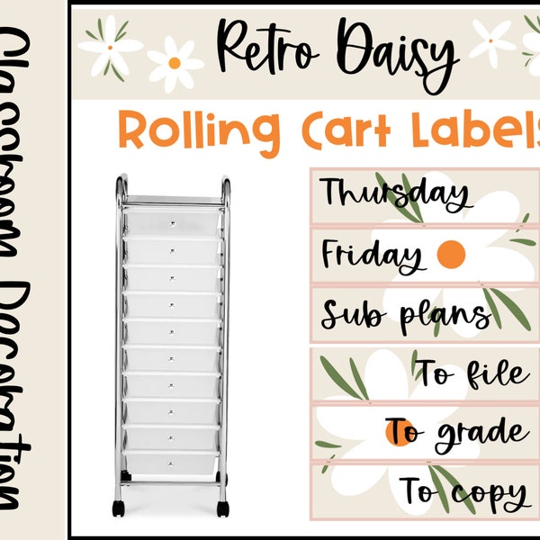Rolling Cart - Etsy