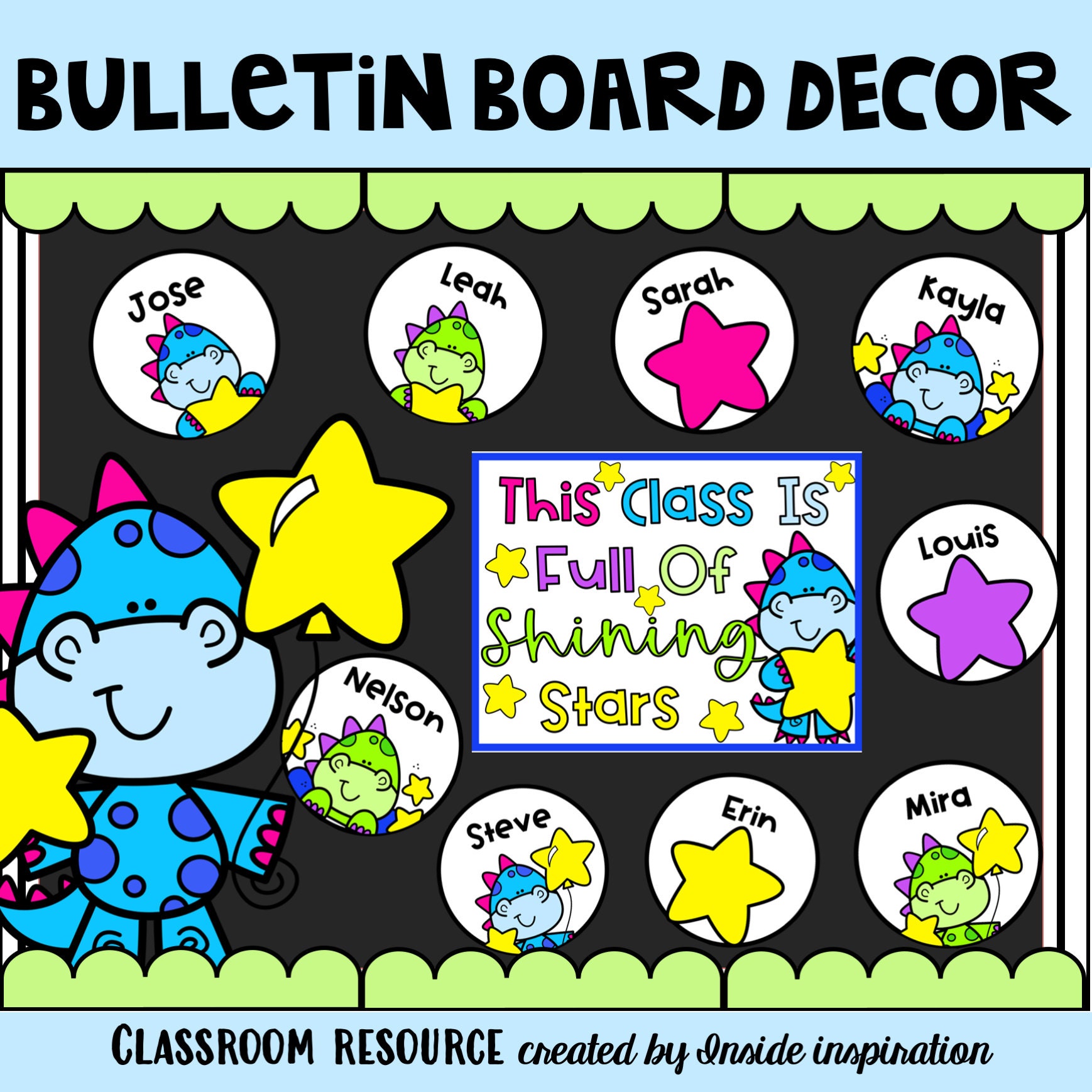 Back to School Bulletin Board This Class is Full of Shining Stars Door ...