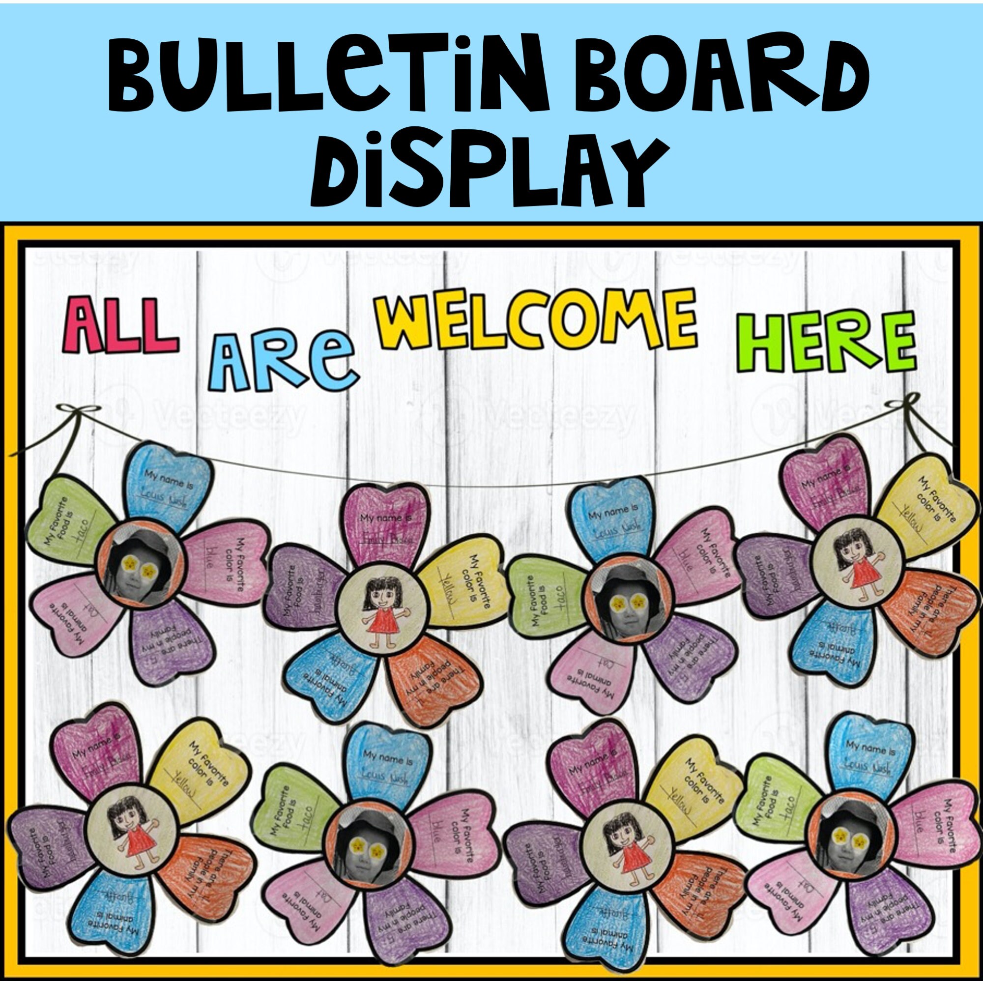 All Are Welcome Craft Back to School Bulletin Board Idea for K-2 - Etsy