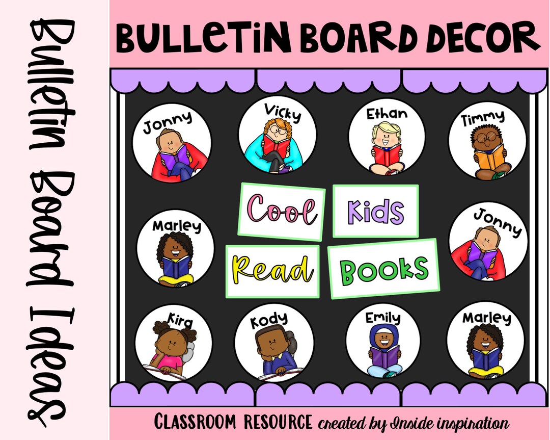 Reading Kids Library Bulletin Board Idea Classroom Door Decor - Etsy