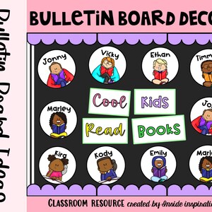 Reading Kids Library Bulletin Board Idea Classroom Door Decor - Etsy