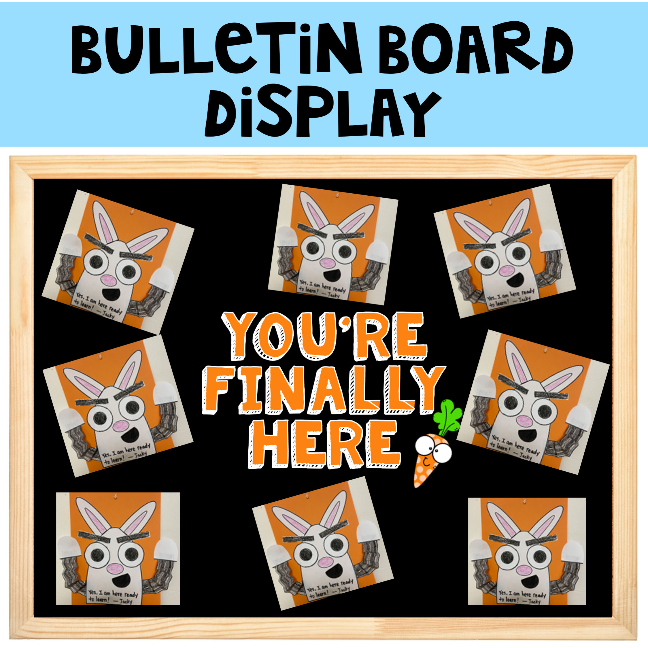 Back to School Craftivity Bulletin Board Display--you're Finally Here ...