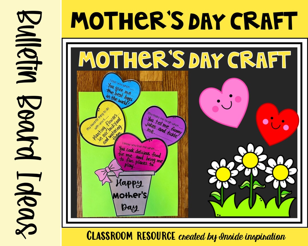 Mother's Day Simple Cactus Craft and Writing Activity - Etsy