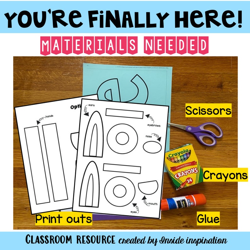 Back to School Craftivity Bulletin Board Display--you're Finally Here ...