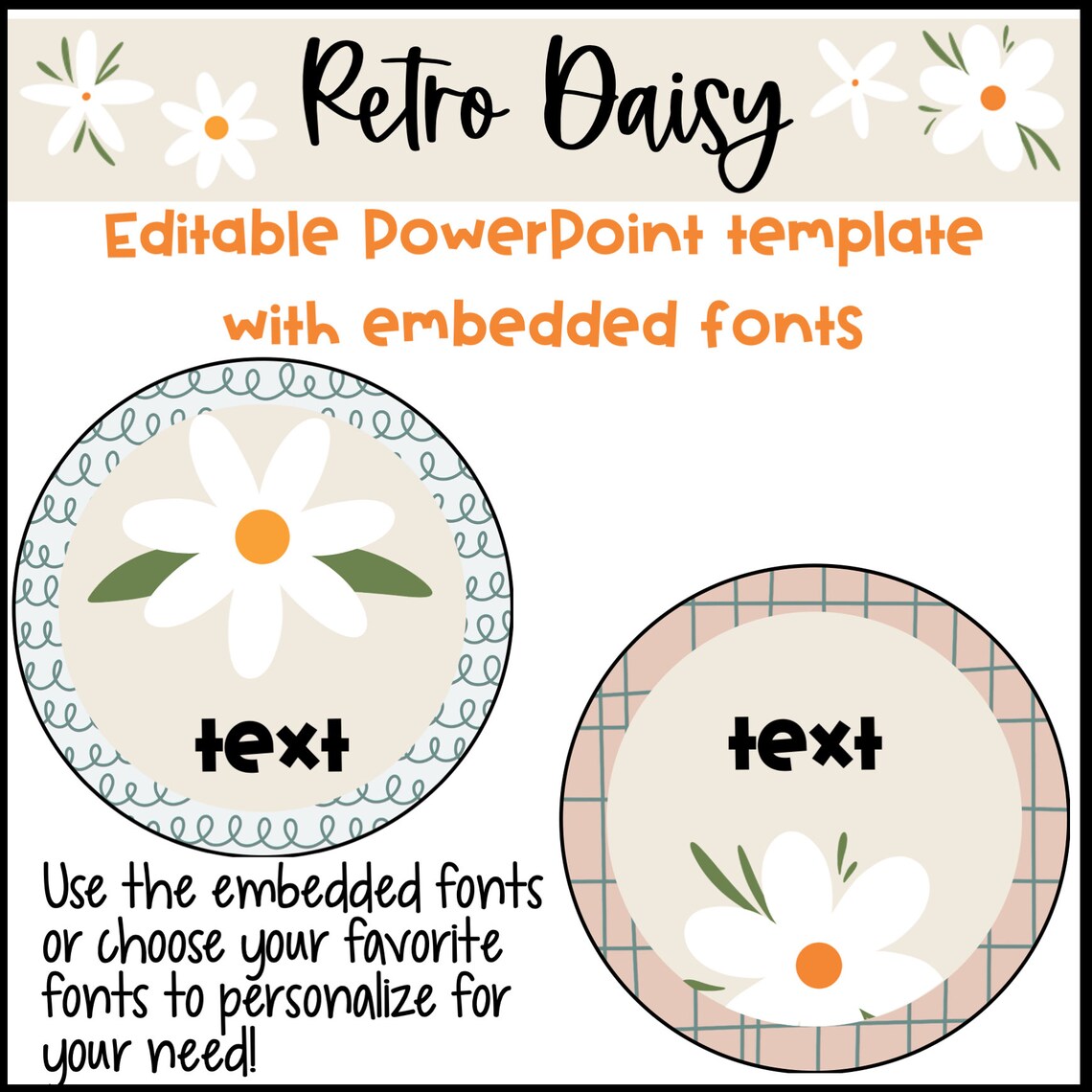 Retro Boho Daisy Themed Door Display Calming Classroom - Etsy