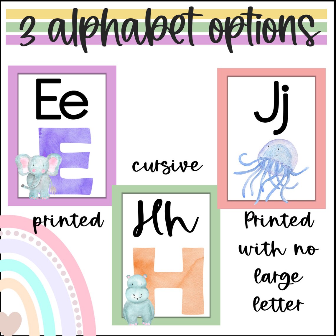 Pastel Rainbow Classroom Decor Calming Classroom Decor - Etsy