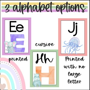 Pastel Rainbow Classroom Decor, Calming Classroom Decor Printables ...