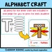 Alphabet Letter Crafts Printables Upper Case Letters A-Z Bulletin Board ...