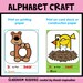 Alphabet Letter Crafts Printables Lower Case Letters A-z Bulletin Board ...