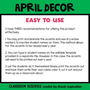 Hoppy Frog Themed Monthly Classroom Decor Bulletin Board Idea-april - Etsy