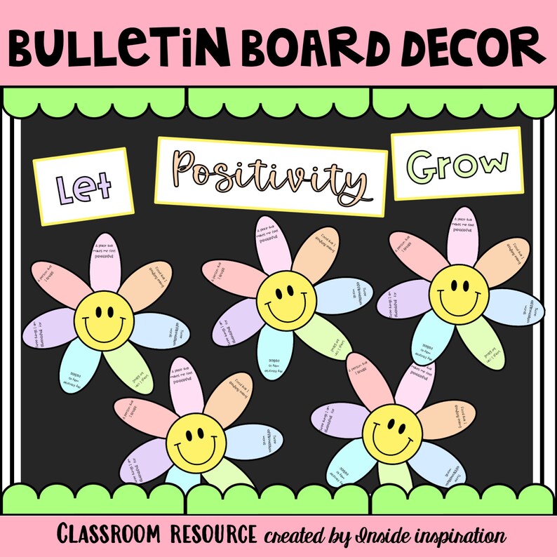 SEL Bulletin Board Idea Flower Themed - Etsy