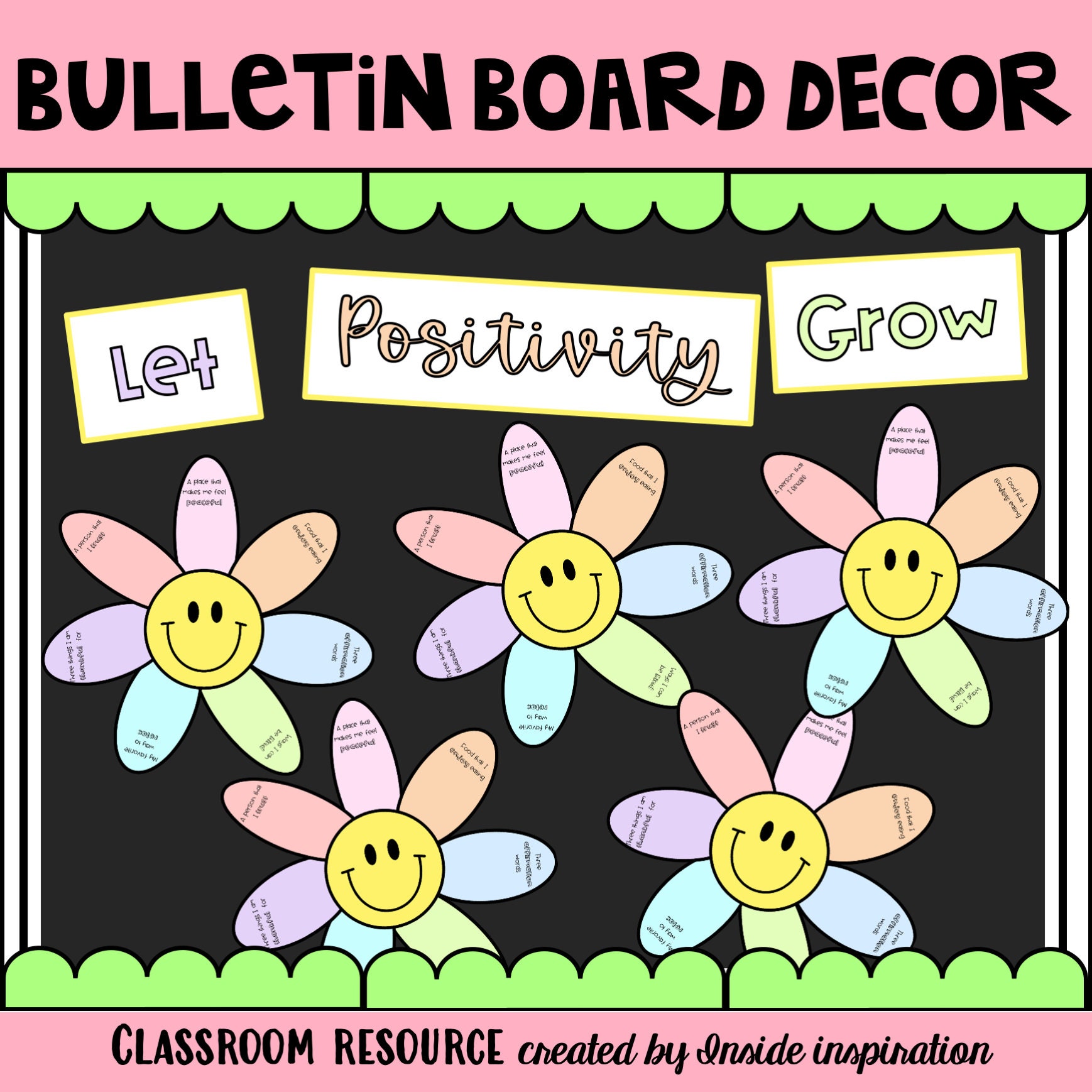 SEL Bulletin Board Idea Flower Themed - Etsy