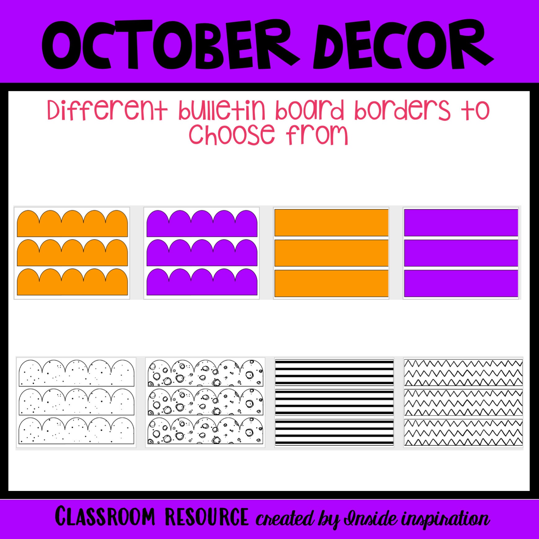 Cute Ghost Themed Monthly Classroom Decor Bulletin Board Idea-october ...