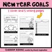 New Year New Goals Simple Writing Flip Book Bulletin Board Idea - Etsy