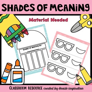 Shades of Meaning Sunlight Craft Bulletin Board Idea - Etsy