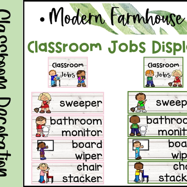 Farmhouse Classroom Decor - Etsy