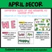 Hoppy Frog Themed Monthly Classroom Decor Bulletin Board Idea-april - Etsy