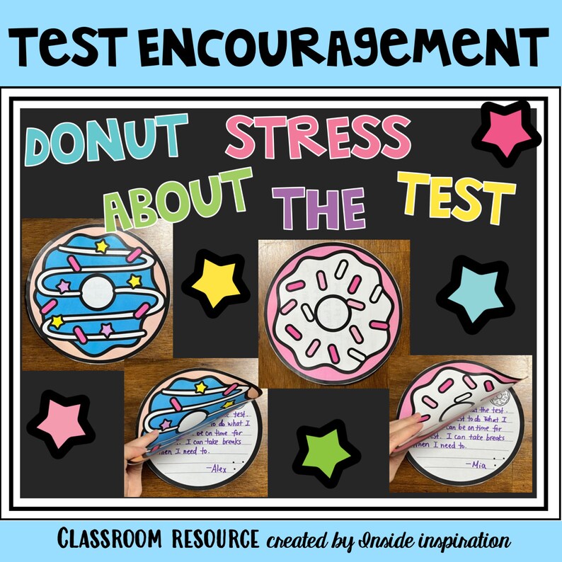 DONUT Stress About the Test Bulletin Board Idea Test Motivation and ...