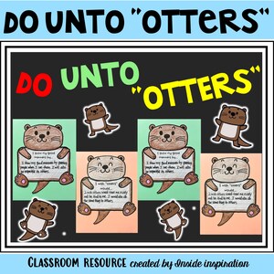 Do Unto Otters Manners Classroom Community Writing Craftivity Bulletin ...