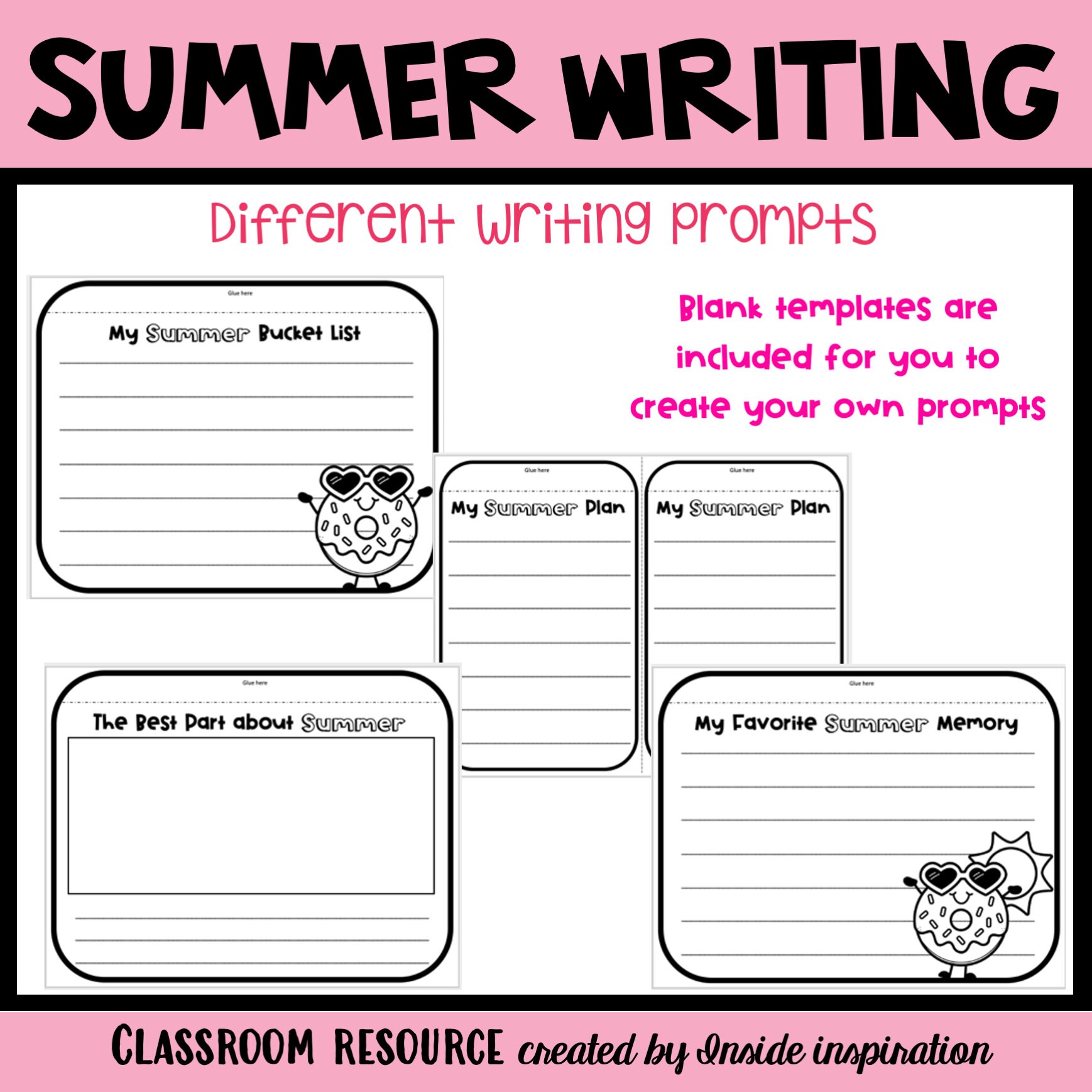 Floating Into Summer Floatie-themed Summer Craftivity Bulletin Board ...