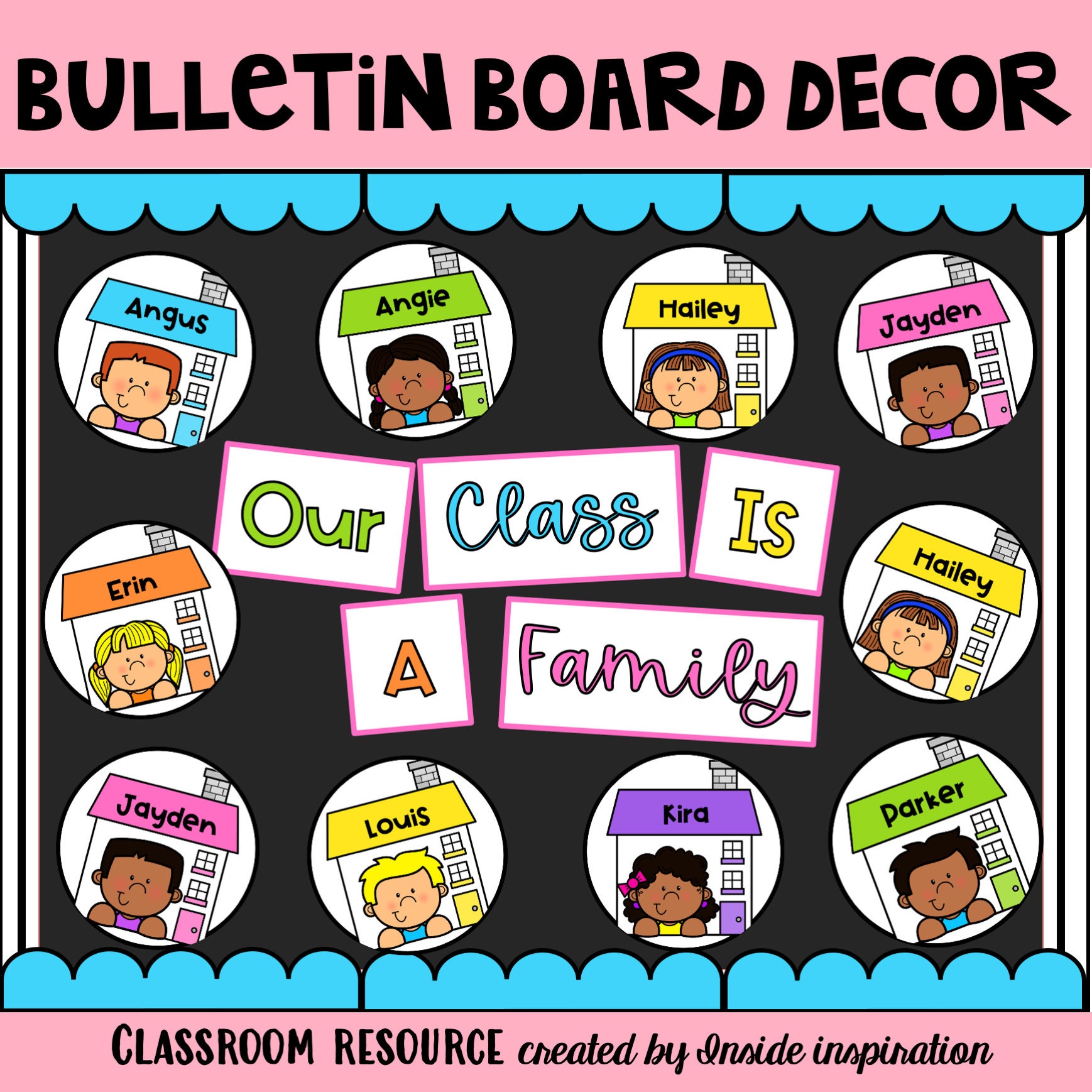 Back to School Bulletin Board Our Class is A Family Door Decor - Etsy