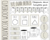 Rae Dunn Inspired Classroom Posters-calendar-behavior Clip - Etsy