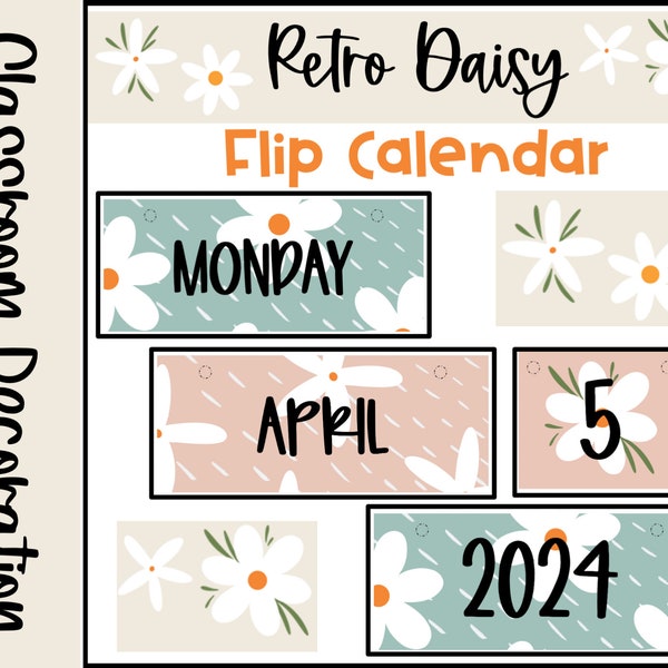 Retro Calendar - Etsy