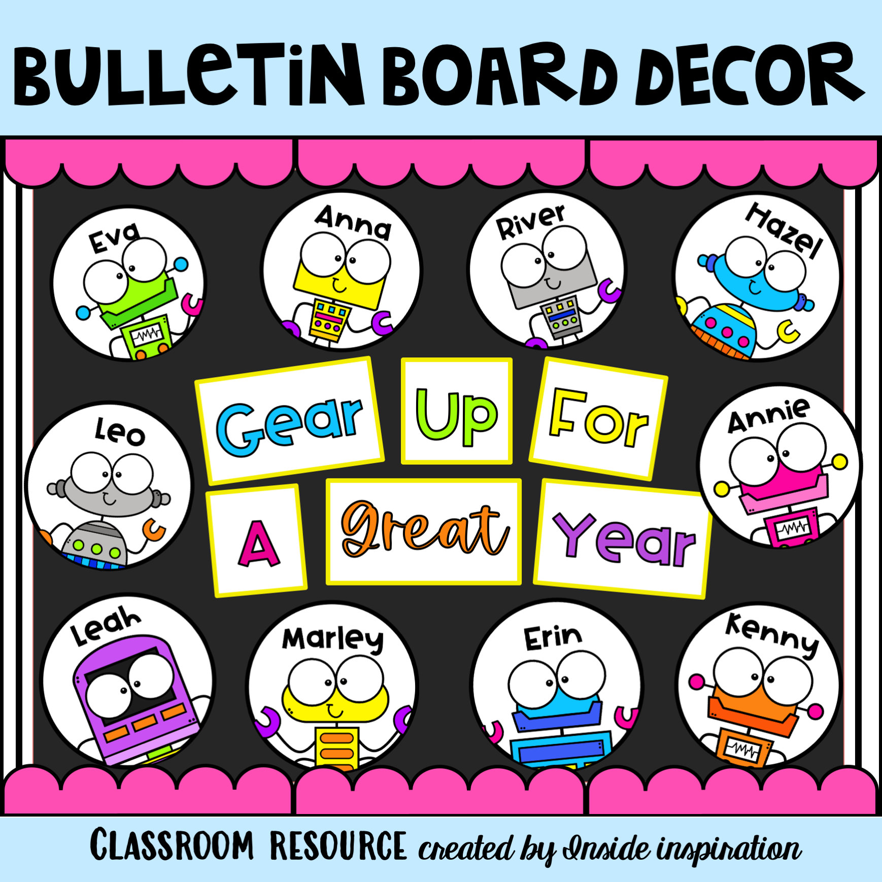 Back to School Bulletin Board Gear up for A Great Year Door Decor - Etsy