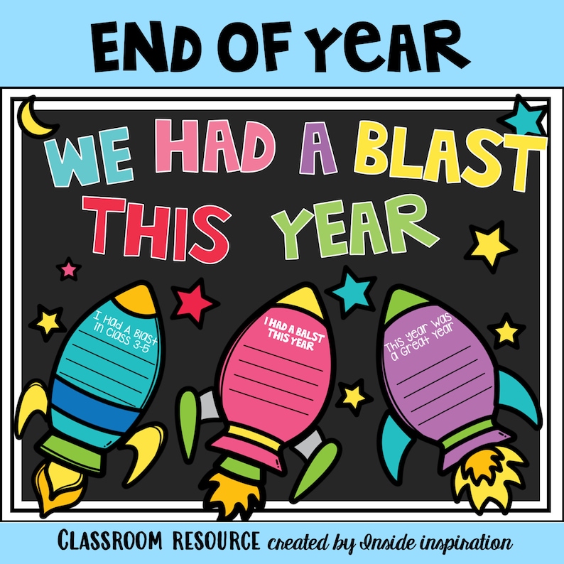 We Had a Blast This Year Writing Craft End of Year Rocket Theme ...