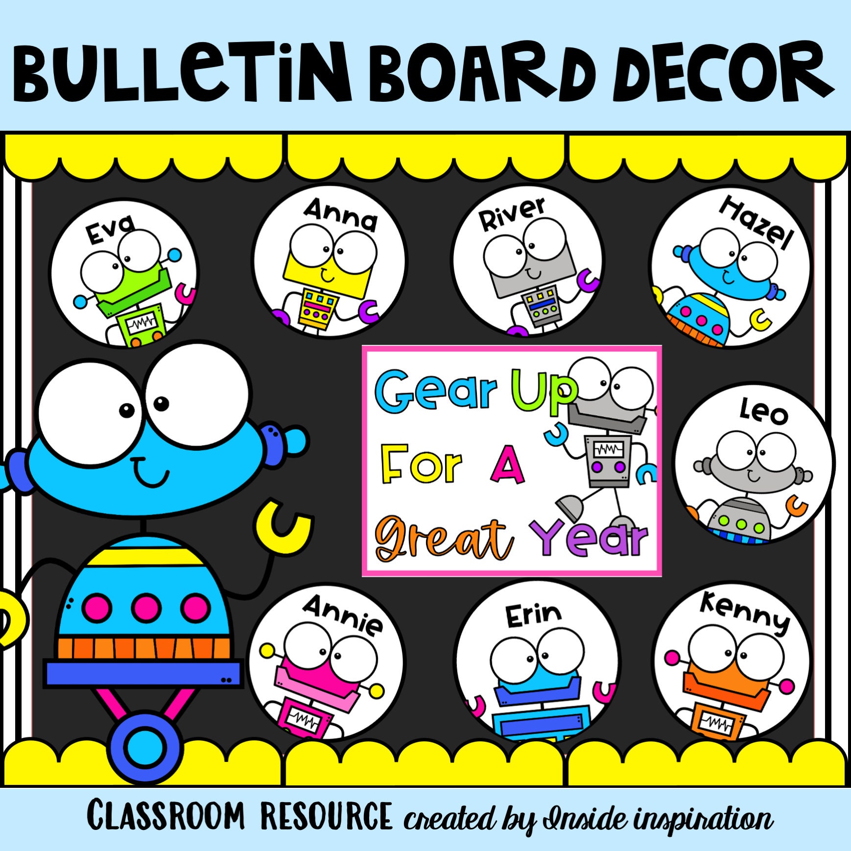 Back to School Bulletin Board Gear up for A Great Year Door Decor - Etsy