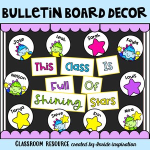 Back to School Bulletin Board This Class is Full of Shining Stars Door ...