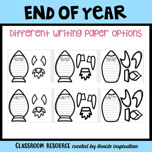 We Had a Blast This Year Writing Craft End of Year Rocket Theme ...