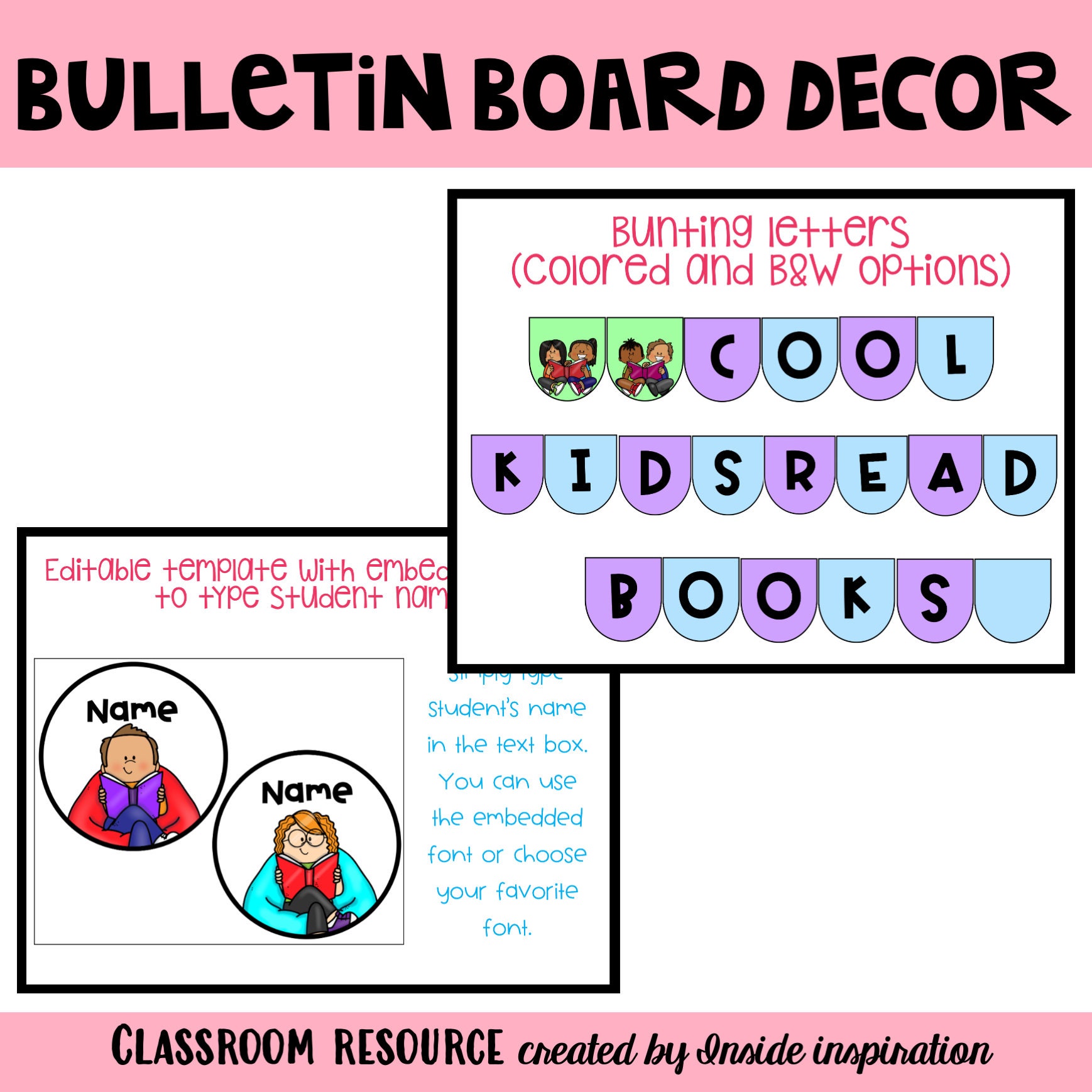 Reading Kids Library Bulletin Board Idea Classroom Door Decor - Etsy