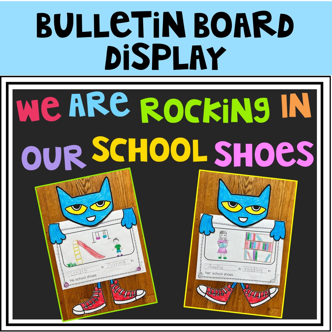 Pete the Cat: Rocking in My School Shoes Craftivity Craft Bulletin ...