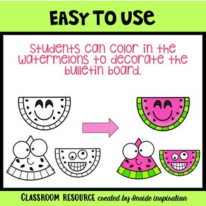 End of Year Bulletin Board This Year Was Sweet Writing Craft-watermelon ...