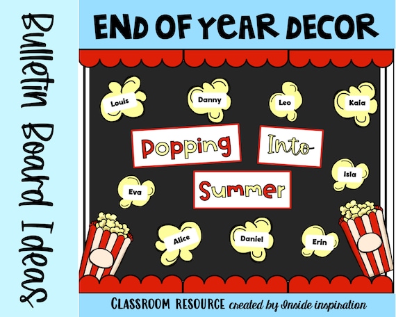 Popcorn Template For Bulletin Board