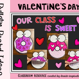 Valentine's Day Let Love Grow Cactus Plant Craft Bulletin Board Kit - Etsy