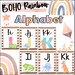 Boho Rainbow Alphabet Posters, Alphabet Posters, Classroom Decor, Boho ...