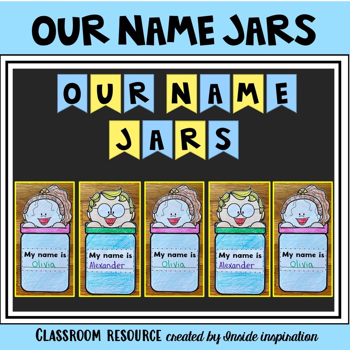 The Name Jar Book Companion Activity for Bulletin Board Back - Etsy