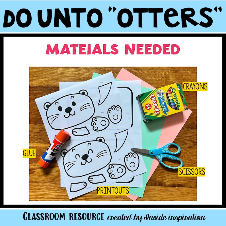 Do Unto Otters Manners Classroom Community Writing Craftivity Bulletin ...