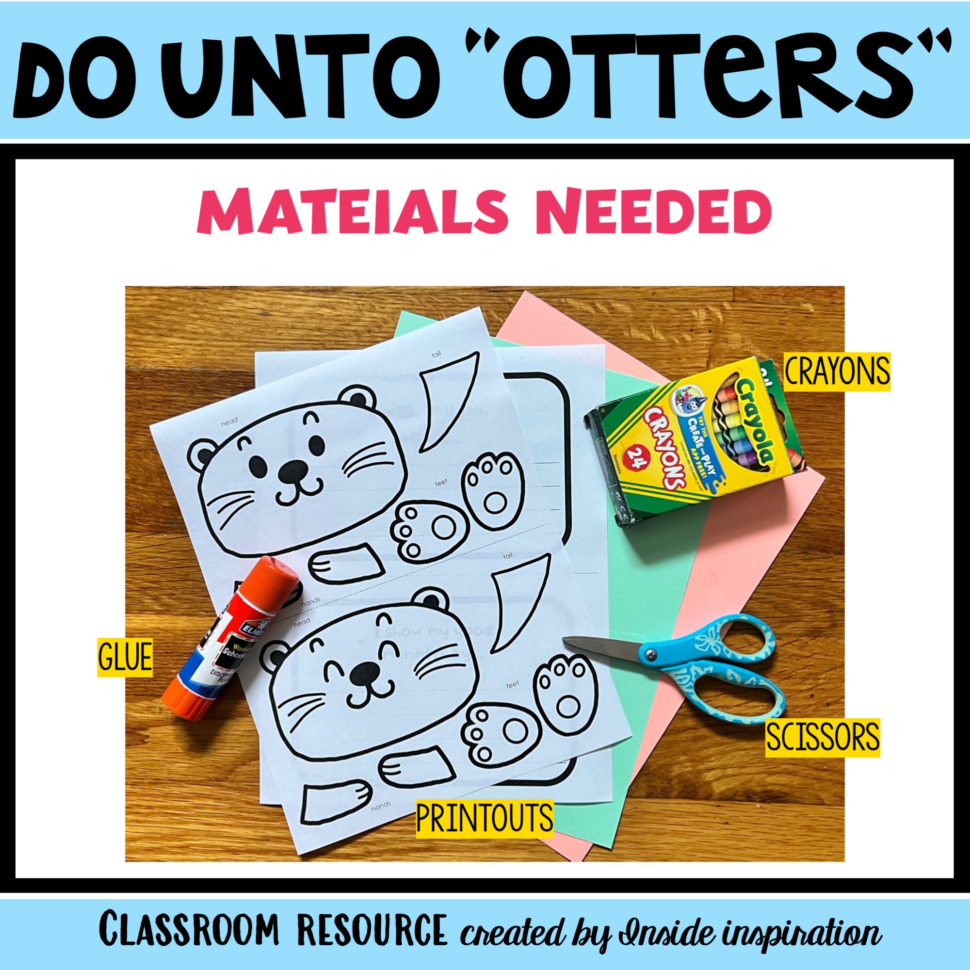 Do Unto Otters Manners Classroom Community Writing Craftivity Bulletin ...