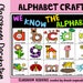 Alphabet Letter Crafts Printables Lower Case Letters A-z Bulletin Board ...