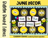 Lemon Themed Monthly Classroom Decor Bulletin Board Idea-june - Etsy