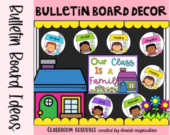 Our Class is a Family Printable Bulletin Board/door Decor Kit Teacher ...