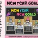 New Year New Goals Simple Writing Flip Book Bulletin Board Idea - Etsy