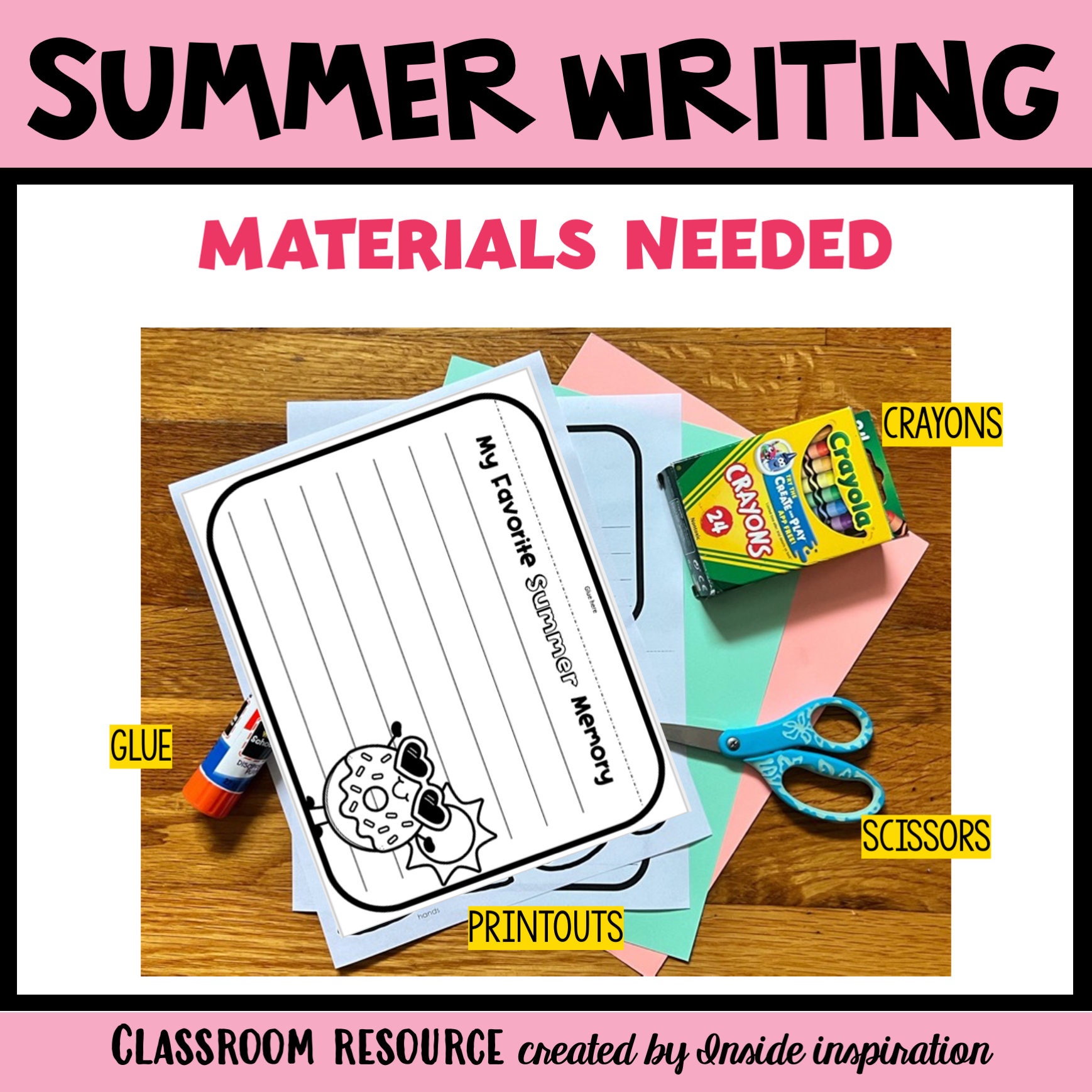 Floating Into Summer Floatie-themed Summer Craftivity Bulletin Board ...