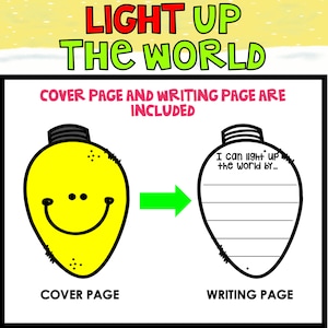 We Can Light up the World Christmas Holiday Bulletin Board Kit - Etsy